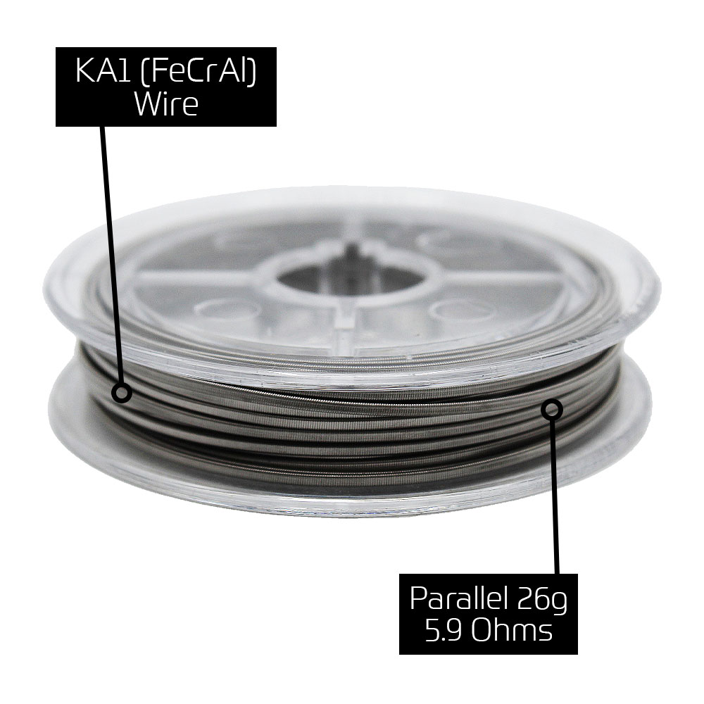 KA1 Parallel Clapton (26 AWG / 26 AWG + 32 AWG) 5.90 Ω/m - 5 Metre ...