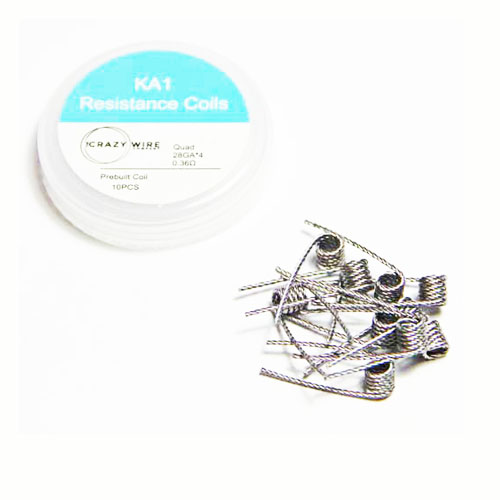 Pre-Made KA1 Quad Coils (28 AWG x 4) 0.36 Ω - 10 Pack | The Crazy Wire ...