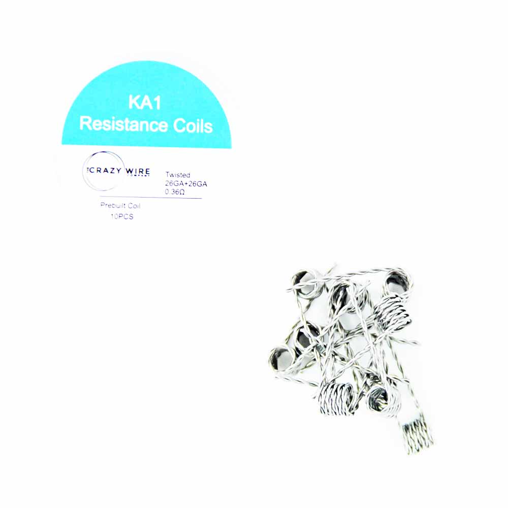 Pre-Made KA1 Twisted (26 AWG + 26 AWG) 0.36 Ω - 10 Pack | The Crazy ...