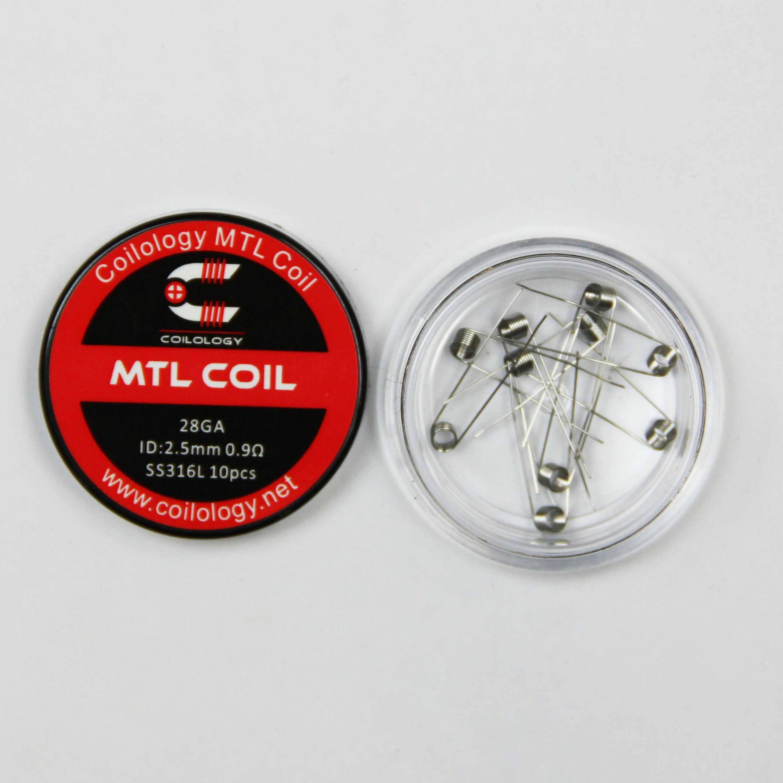 Coilology Pre-Made SS316L MTL Coils 0.9 Ω - 10 Pack | The Crazy Wire ...