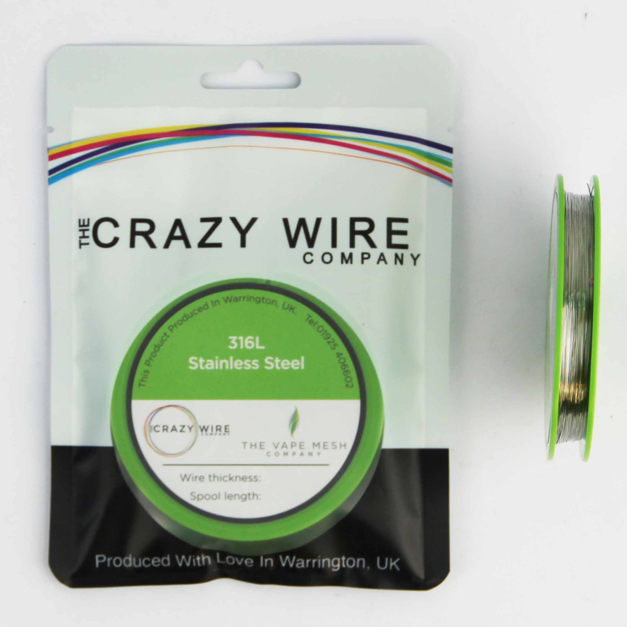 0.32mm (28 AWG) SS316L Marine Grade Stainless Steel Wire | The Crazy ...