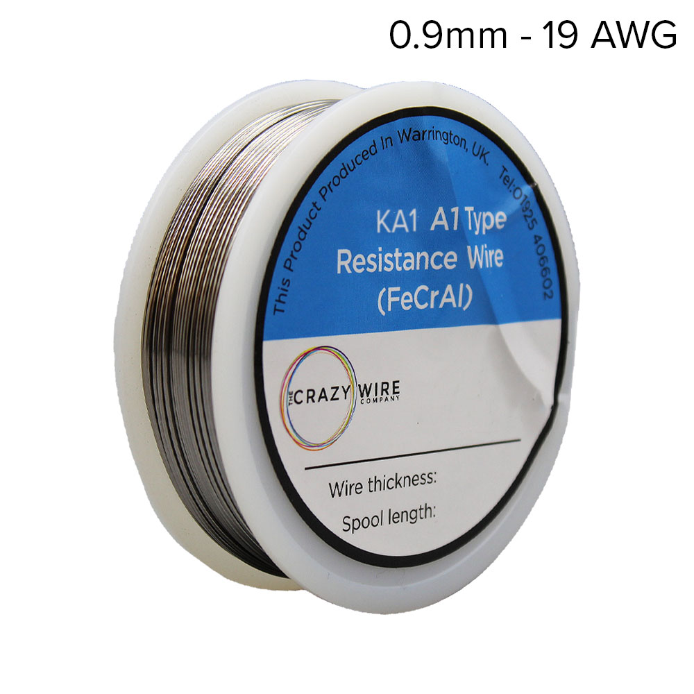 0.9mm (19 AWG) | KA1 Wire FeCrAl A1 | The Crazy Wire Company