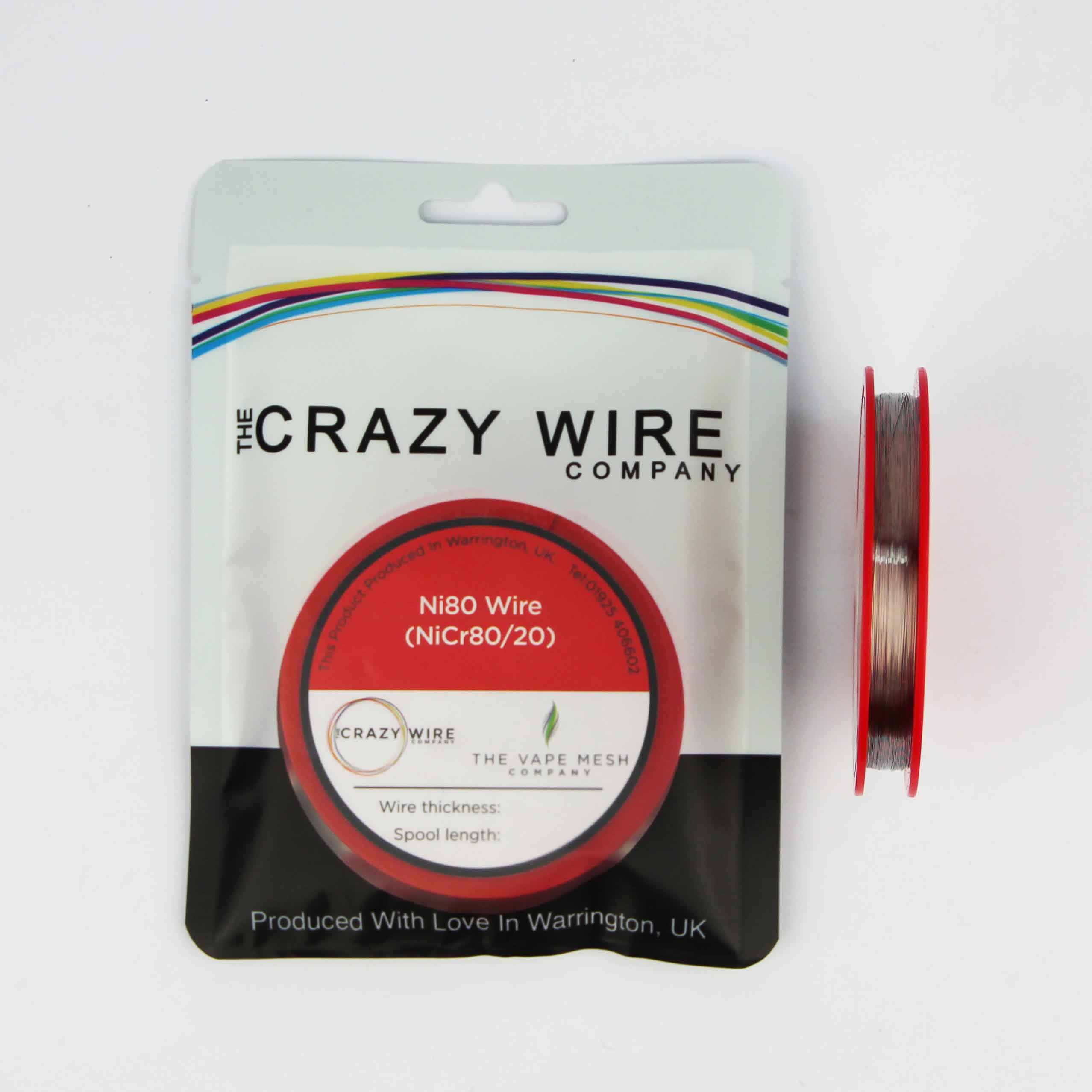 0.16mm (34 AWG) Ni80 Nickel Chrome Cutting Hot Wire | The Crazy Wire ...