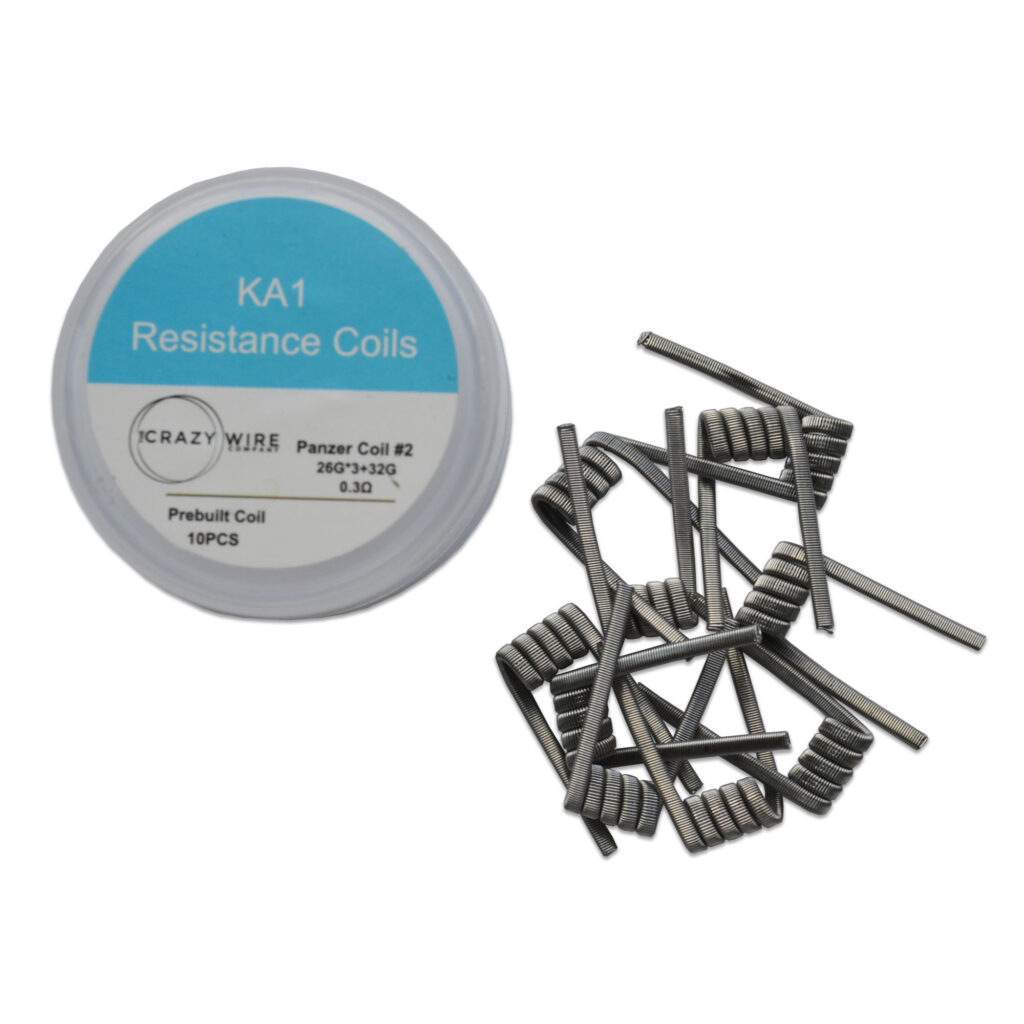 Pre-Made KA1 Clapton (24 AWG + 32 AWG) Coils 0.5Ω - 10 Pack | The Crazy ...